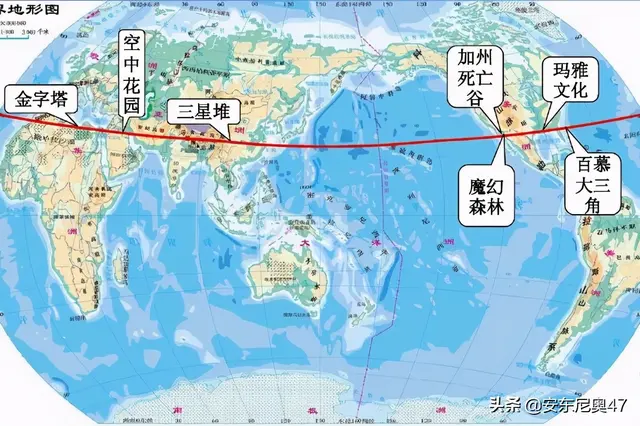 The city passing by 30 degrees north latitude, the latitude line that ...