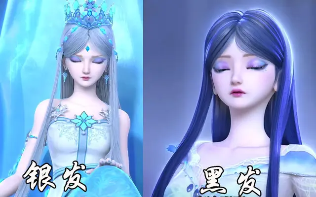 After the protagonist Ye Luoli changed her black hair, the ice princess ...