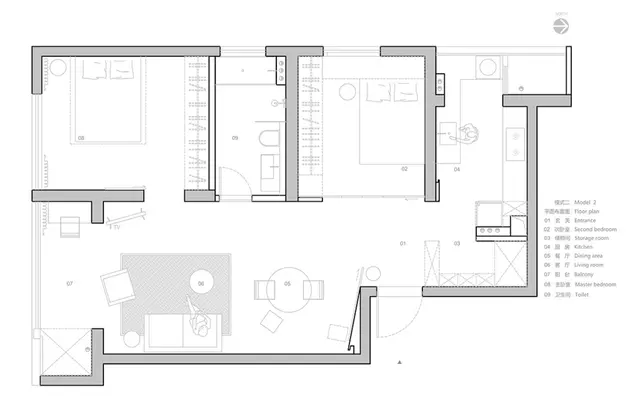 The simpler the decoration, the more advanced it is. Her new home of 85 ...