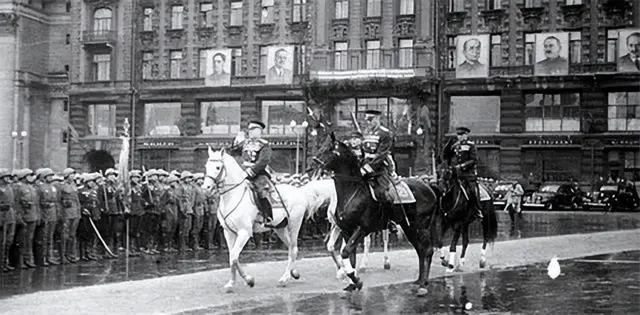 After the military parade on Red Square, Zhukov glanced at Stalin ...